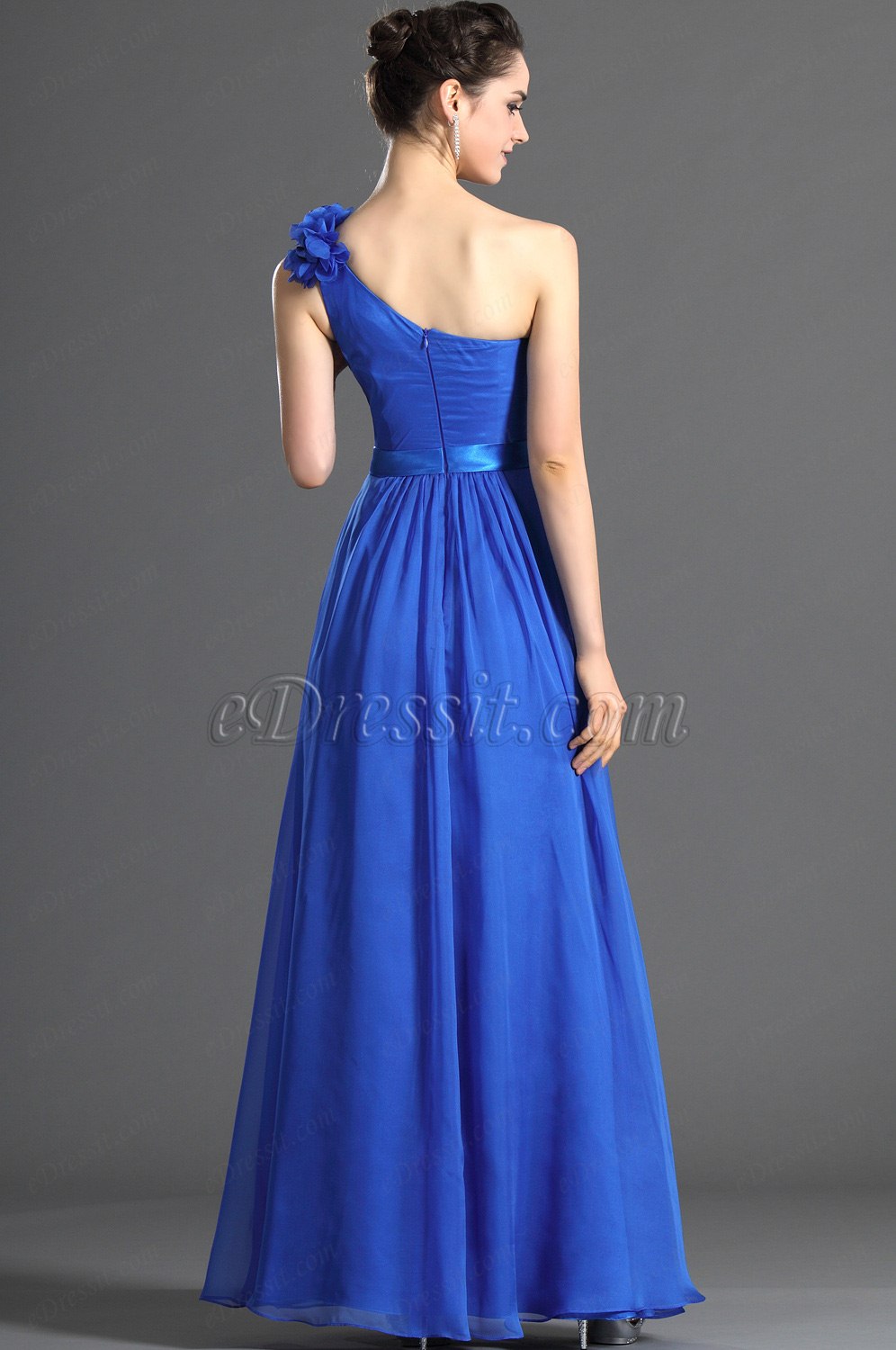 Edressit Attractive Blue Long Bridesmaid Dress 07121205