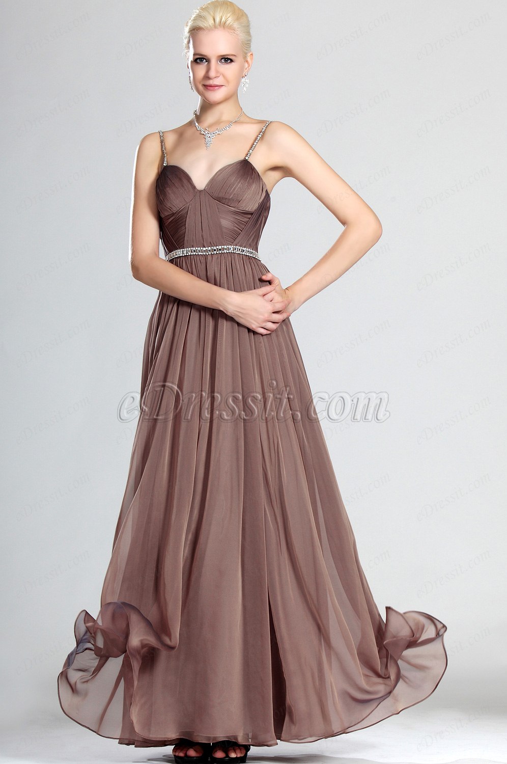 eDressit Shiny Brown Formal Gown Evening Prom Dress (00121620)